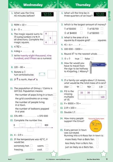 New Wave Mental Maths Book E (Revised 2024 Edition) | Year 5