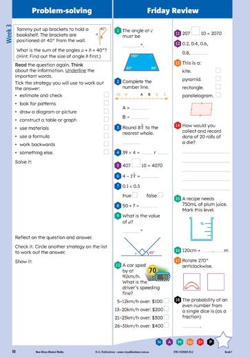 New Wave Mental Maths Book F (Revised 2024 Edition) | Year 6