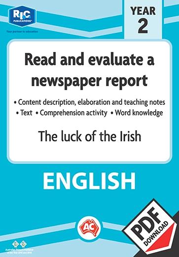 Comprehension text – The luck of the Irish – Ages 7-8 ebook | Year 3
