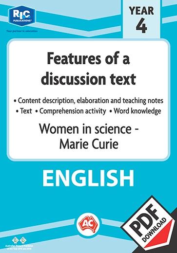 Comprehension text – Women in science – Marie Curie – Ages 9-10 ebook
